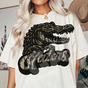 Camo Gators Team Logo PNG Gator Spirit PNG Alligators Shirt T-shirt ...