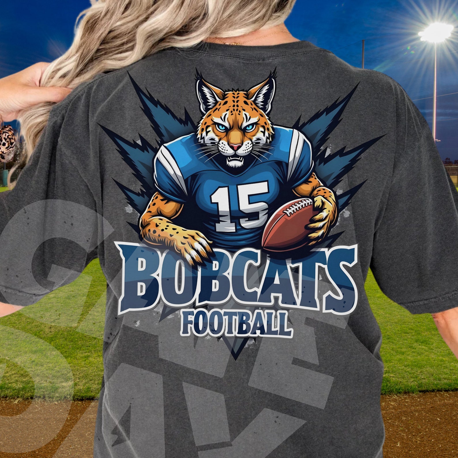 Bobcats Mascot Football PNG: Sublimation Design (digital Download) - Etsy