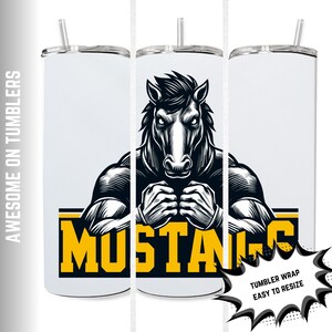 Mustangs Mascot PNG: School Spirit Design (digital Download) - Etsy