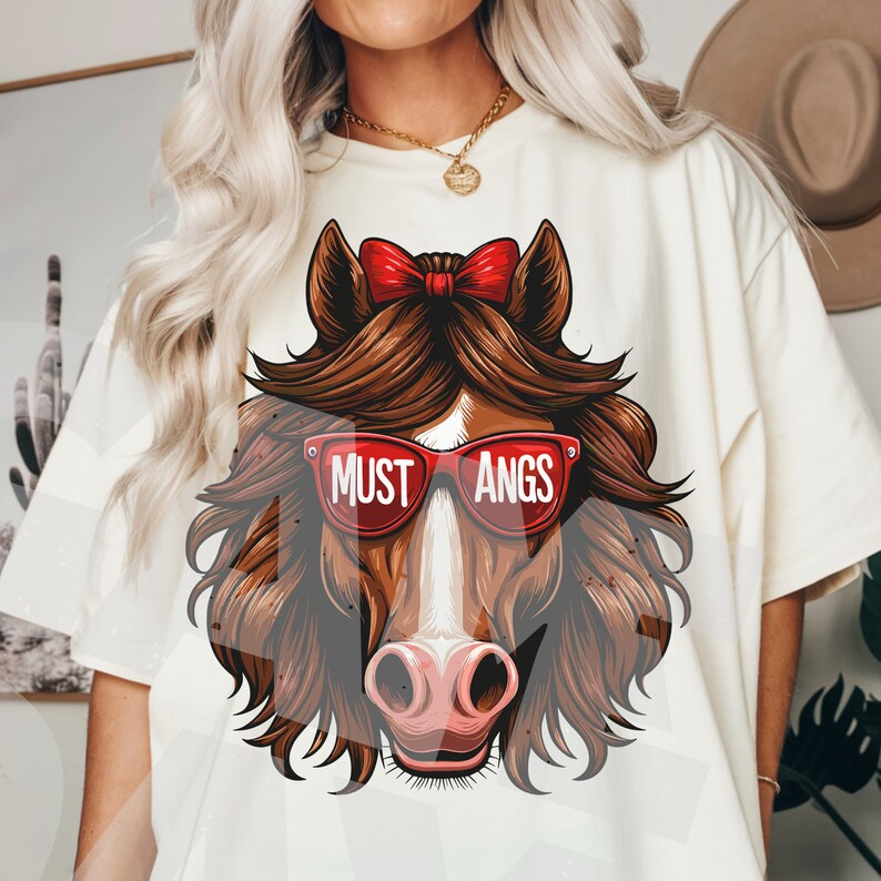 Red Mustangs Mascot PNG: School Spirit Design (digital Download) - Etsy