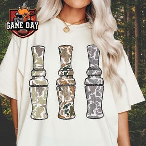 Retro Camo Duck Call PNG: Hunting Sublimation Design (digital Download ...