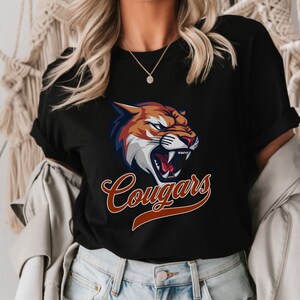 Cougar Head Mascot PNG SVG: School Spirit Design (digital Download) - Etsy