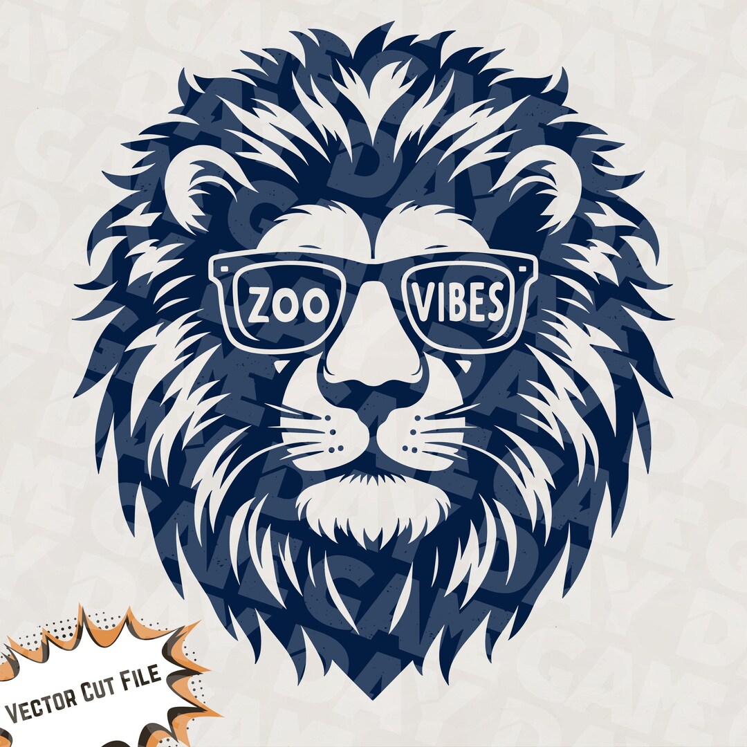Lion Zoo Vibes Svg Lion Sunglasses Svg Kids Zoo Shirt SVG Zoo Party ...