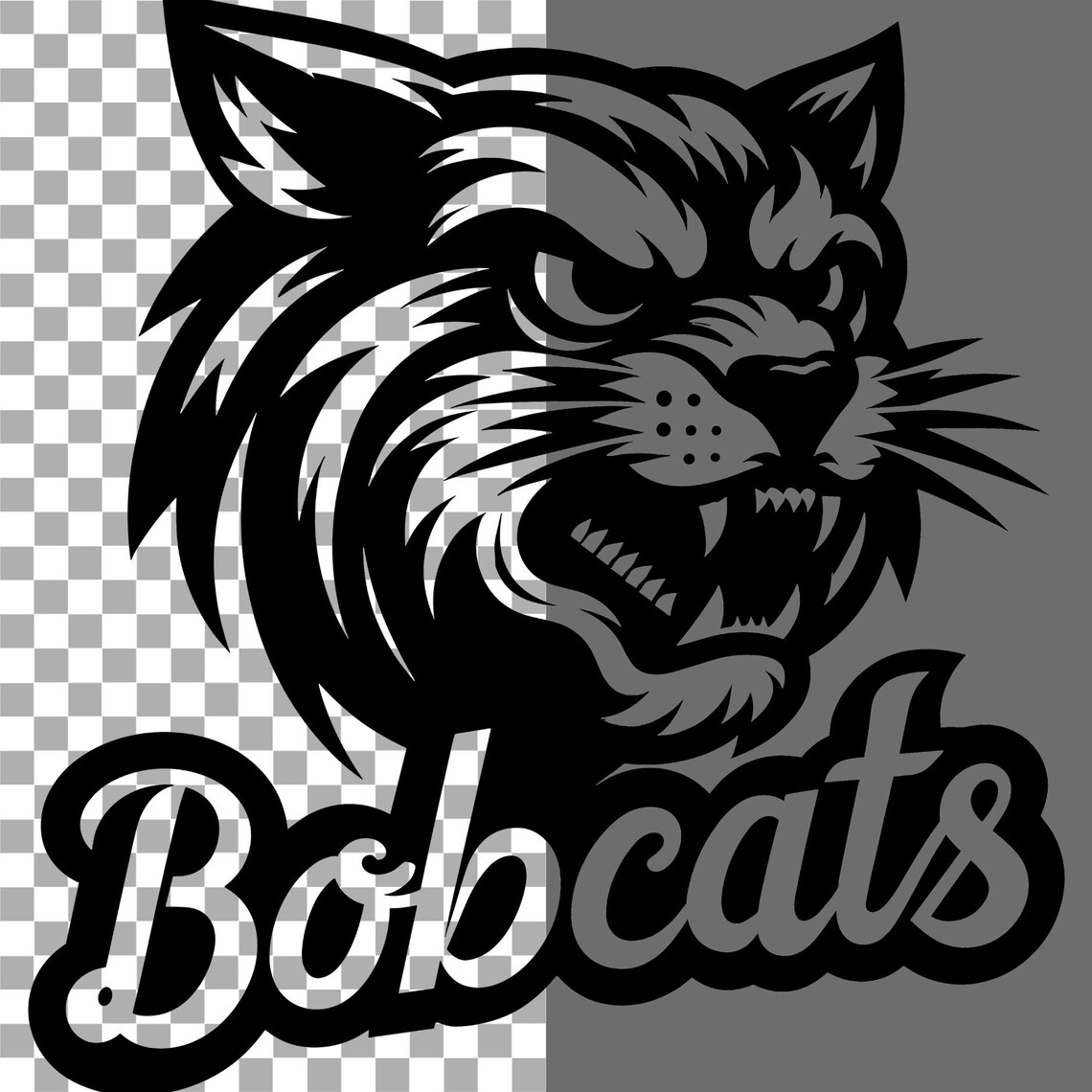 Bobcats Mascot PNG: School Spirit Design (digital Download) - Etsy