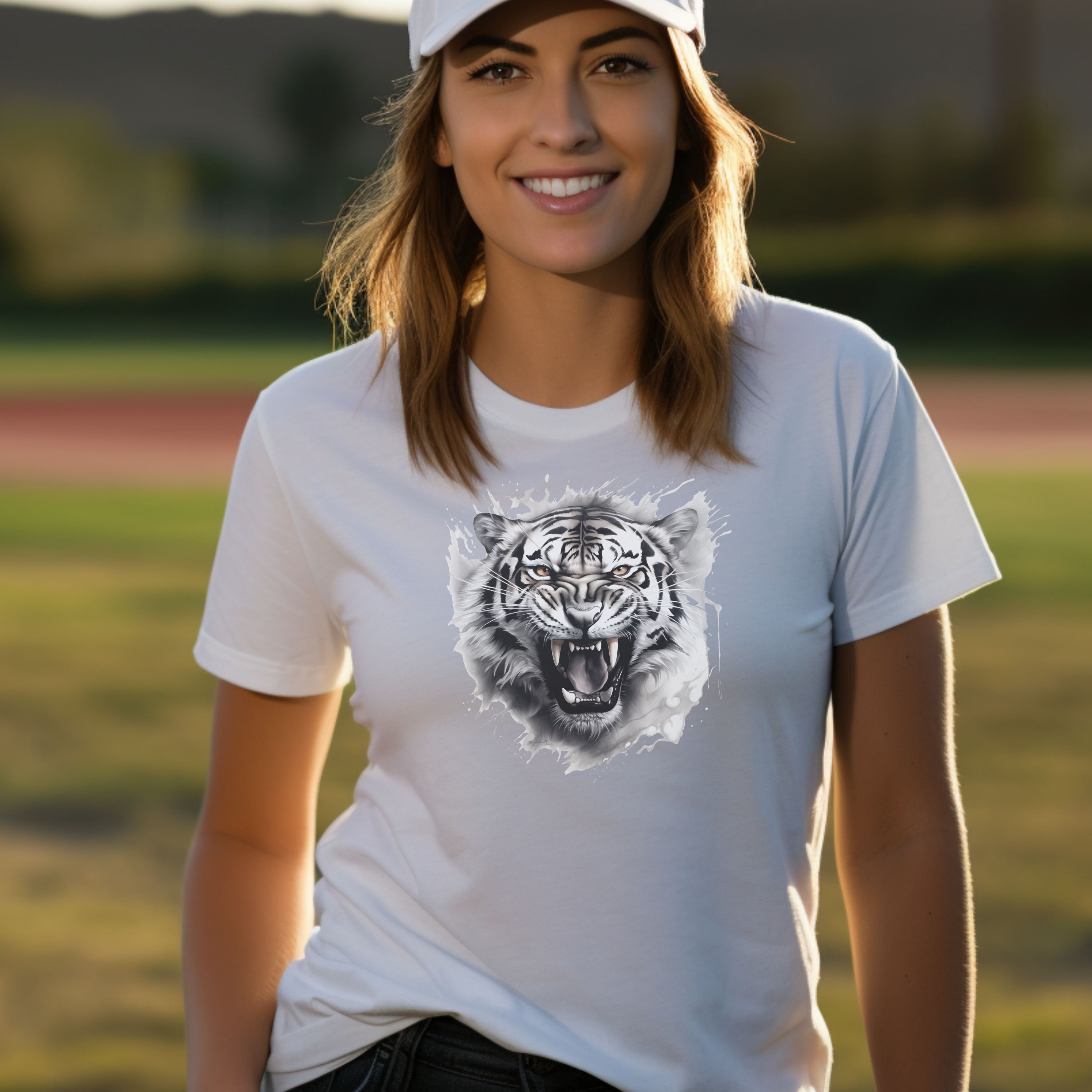 White Tiger PNG Tiger Game Day T-shirt Design L Tiger Spirit PNG Tiger ...