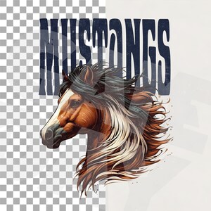 Grunge Mustangs Png | Mustangs Logo Png | Mustangs T-shirt Sublimation ...