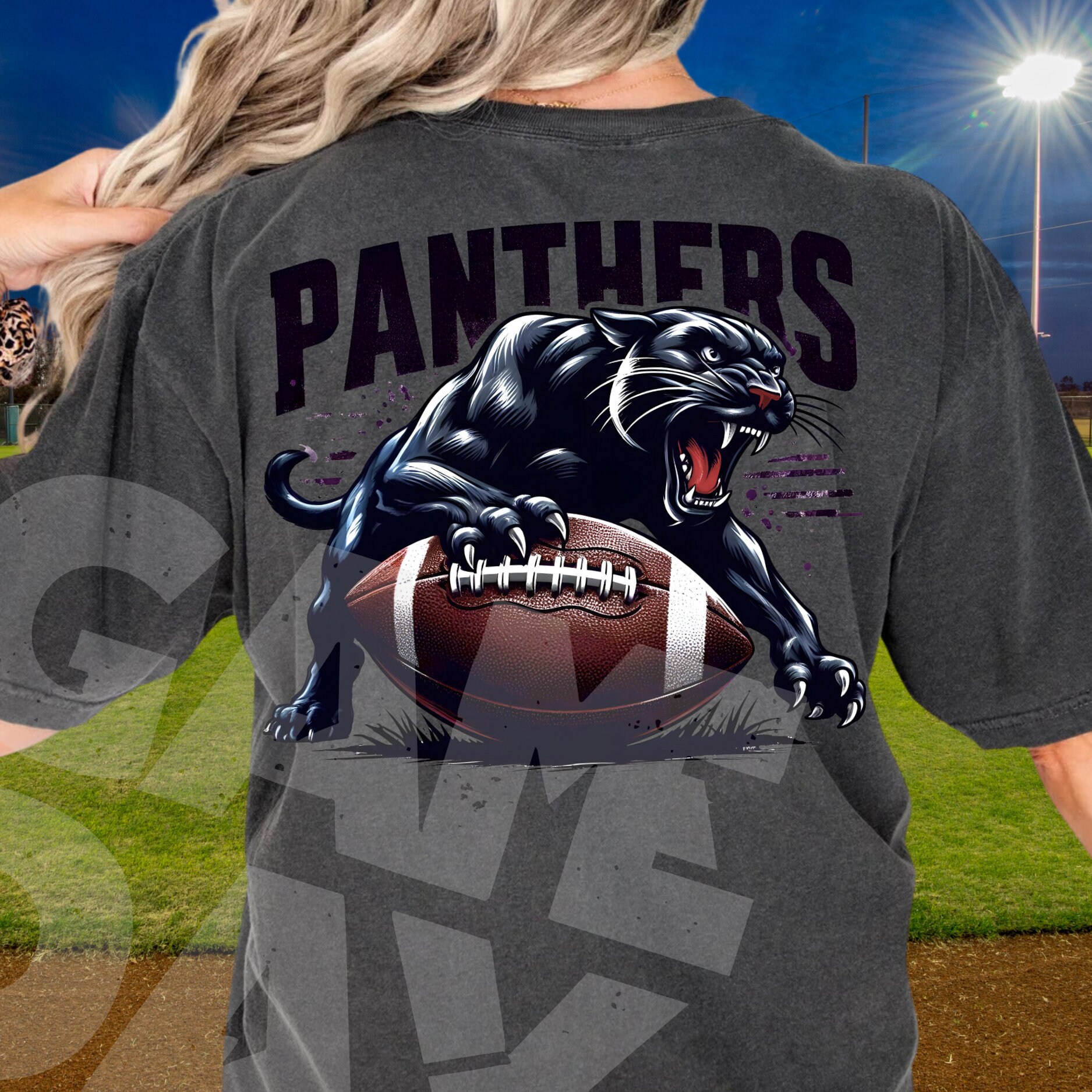 Panthers Football Mascot PNG: Sublimation Design (digital Download - Etsy