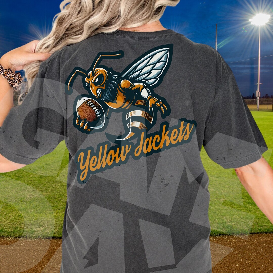 Football Yellow Jackets Png Yellow Jackets Football Sublimation Yellow ...