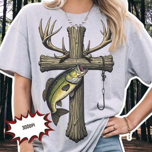 Christian Hunting PNG: Camo Cross, Fish Art (digital Download) - Etsy