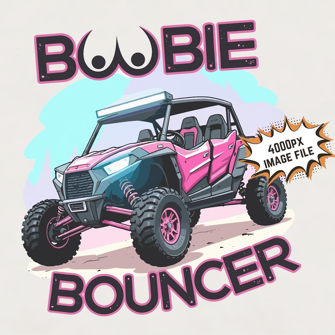 Boobie Bouncer PNG: Off-road Racing Sublimation Design (digital ...