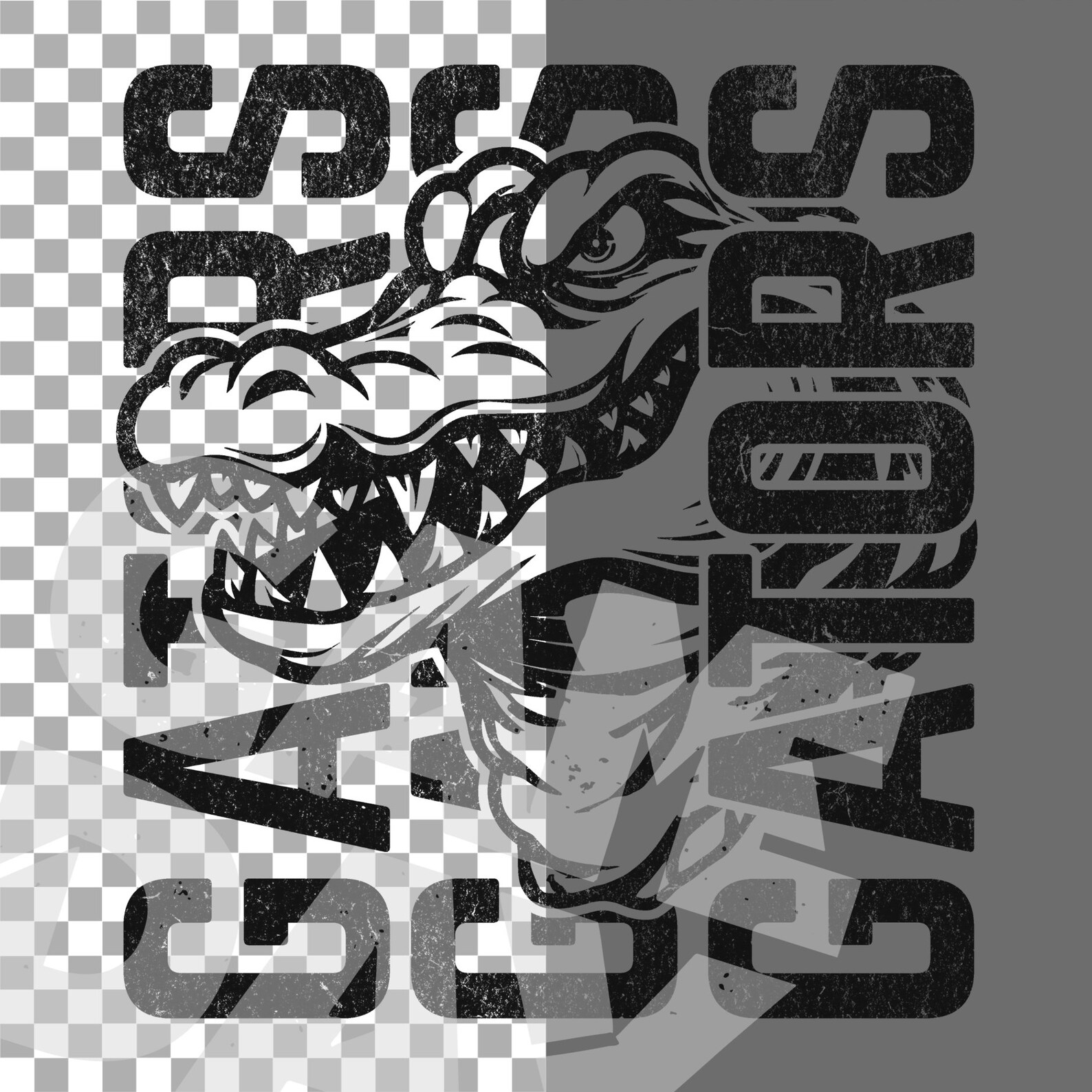 Gator Mascot PNG SVG: Grunge Alligator Design (digital Download) - Etsy