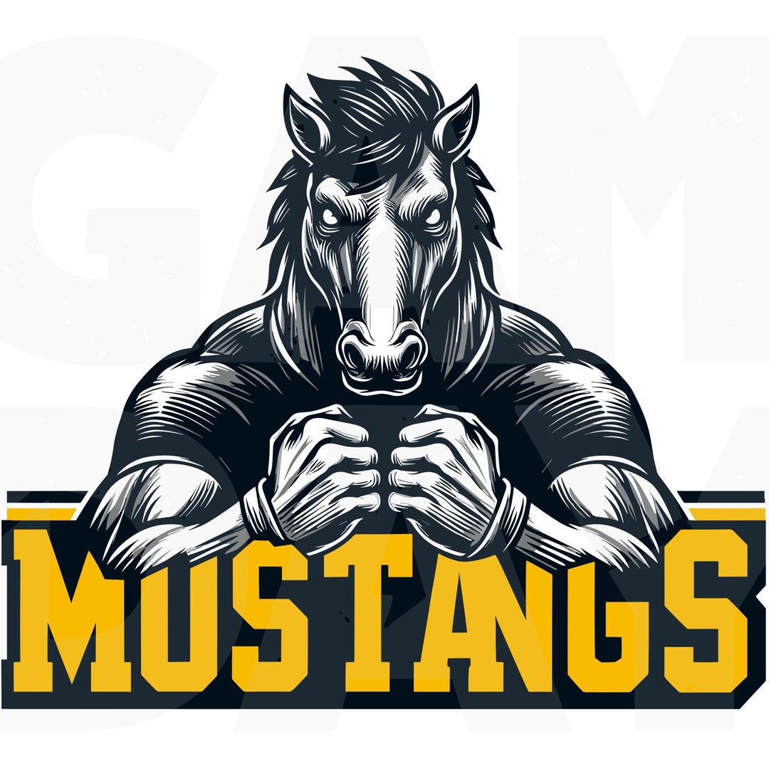 Mustangs Mascot PNG: School Spirit Design (digital Download) - Etsy