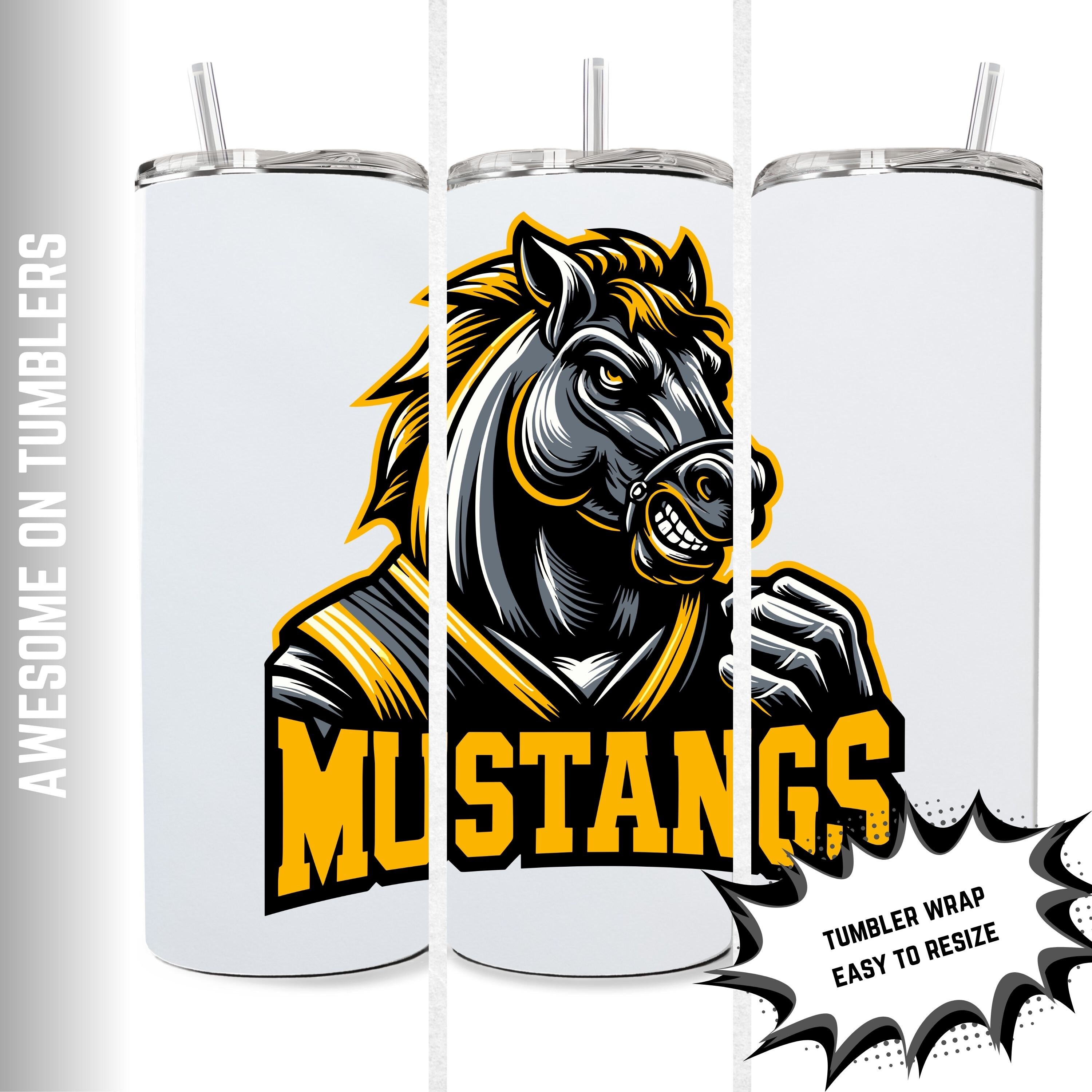 Mustangs Mascot PNG: School Spirit Graphic (digital Download) - Etsy