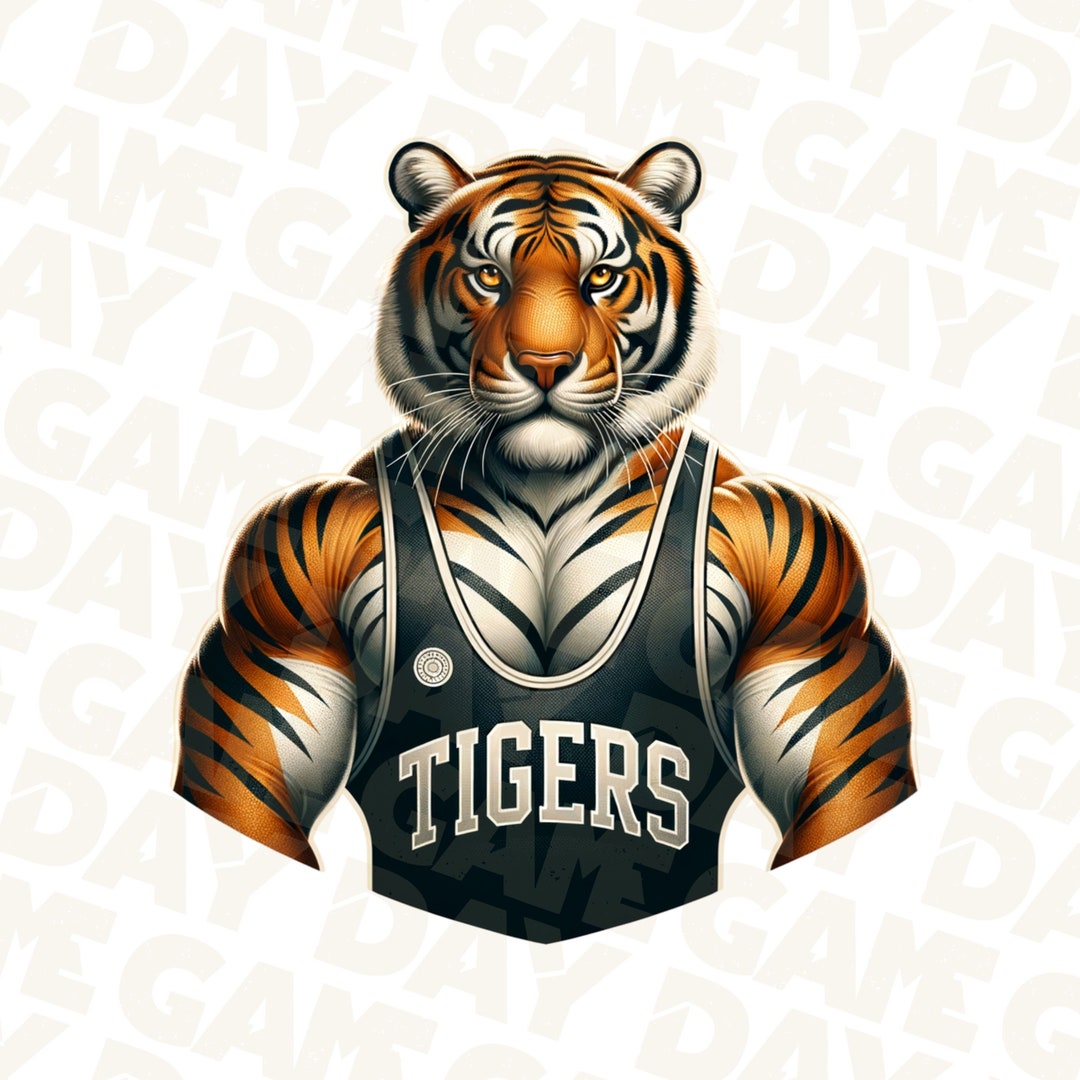 Wrestling Tiger T-shirt Design L Tigers Wrestling Logo | Tiger Shirt ...