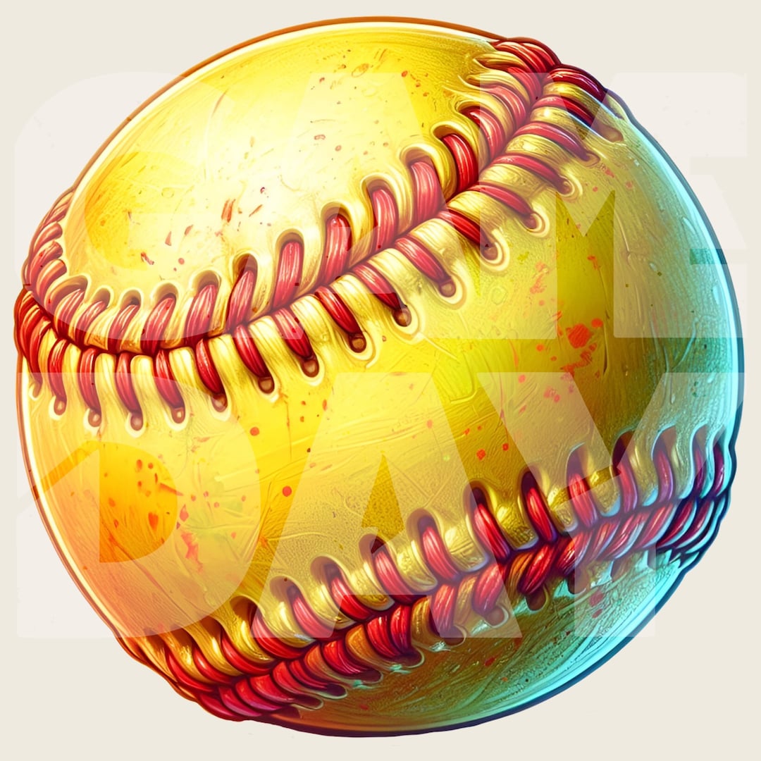 Softball Design Png | Softball Life Png | Retro Softball Png | Softball ...