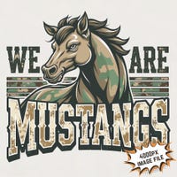 Mustangs PNG Download, Mustangs School Mascot Png, Red Mustangs Digital ...