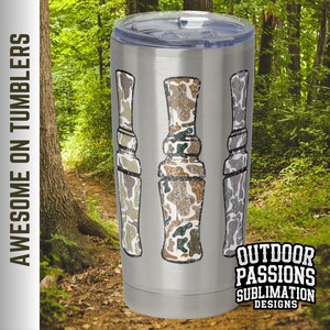 Retro Camo Duck Call PNG: Hunting Sublimation Design (digital Download ...