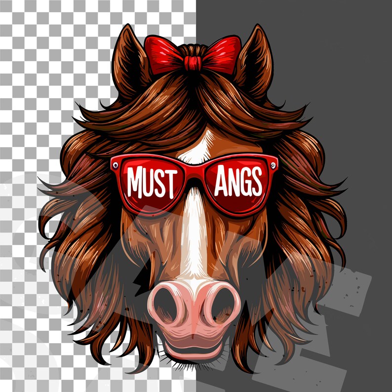Red Mustangs Mascot PNG: School Spirit Design (digital Download) - Etsy