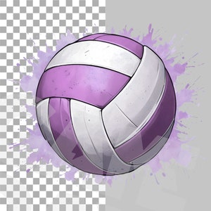 Pink Volleyball Watercolor Grunge Sublimation Png Pink Volleyball Team ...