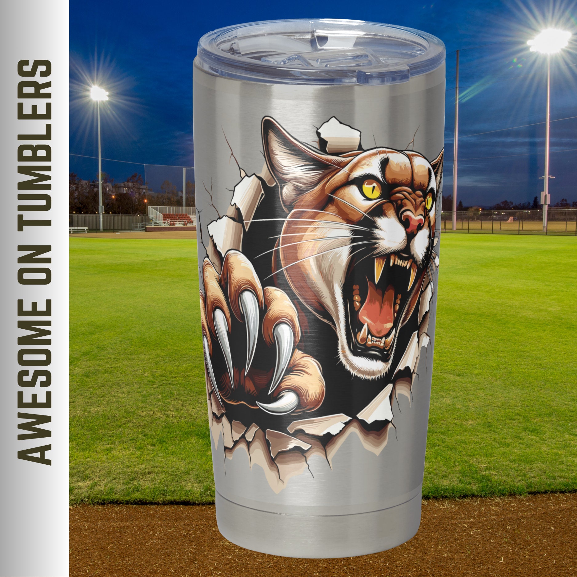 Angry Cougar Scratch PNG: Mascot Shirt Design (digital Download) - Etsy