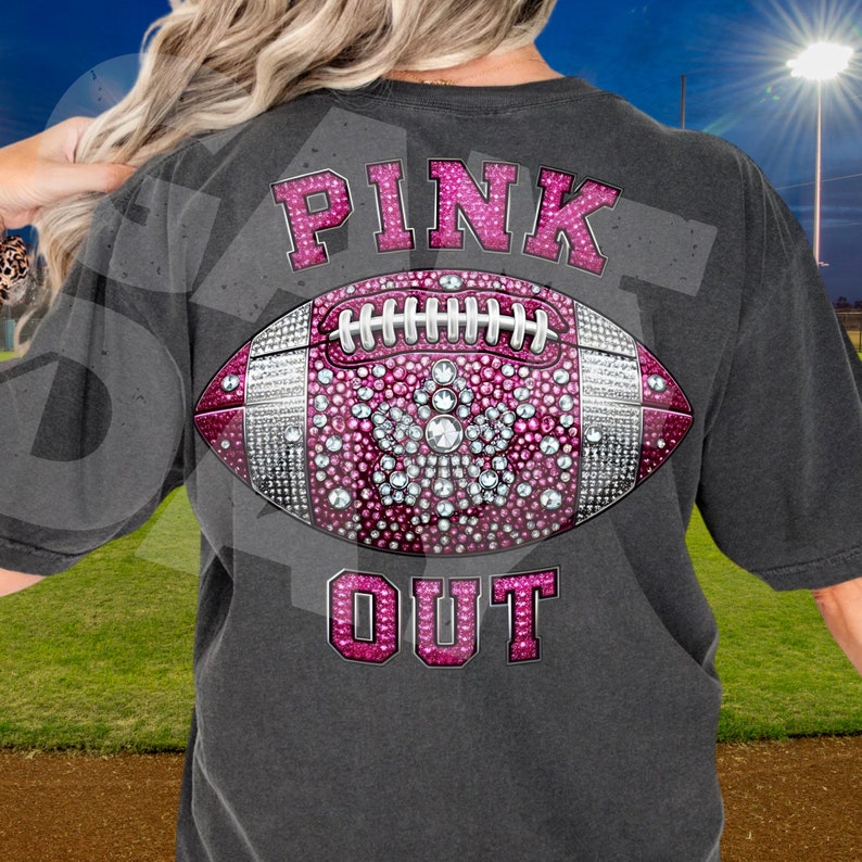 Football PINK OUT Png Pink Out Png, Breast Cancer Awareness Png, Tackle ...