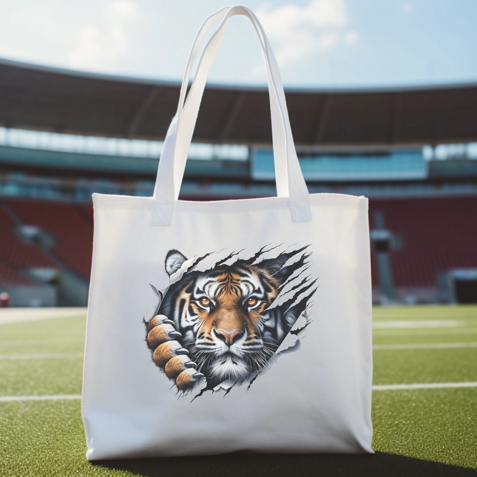 Tiger Mascot PNG: Ripped Scratch Design (digital Download) - Etsy
