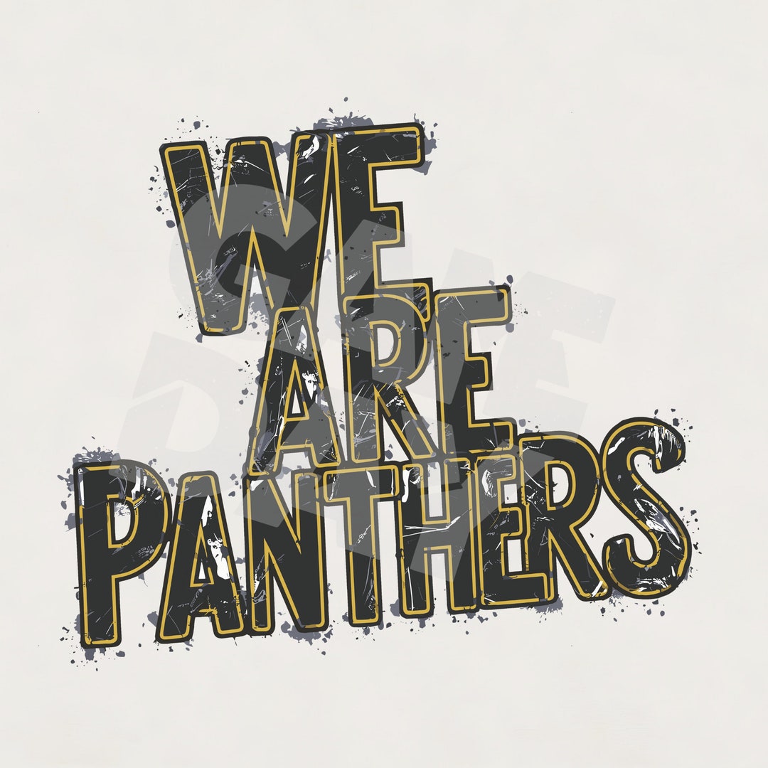 We Are Panthers PNG |panther Mascot Png | Panther Football Sublimation ...