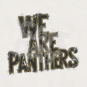 We Are Panthers PNG |panther Mascot Png | Panther Football Sublimation ...