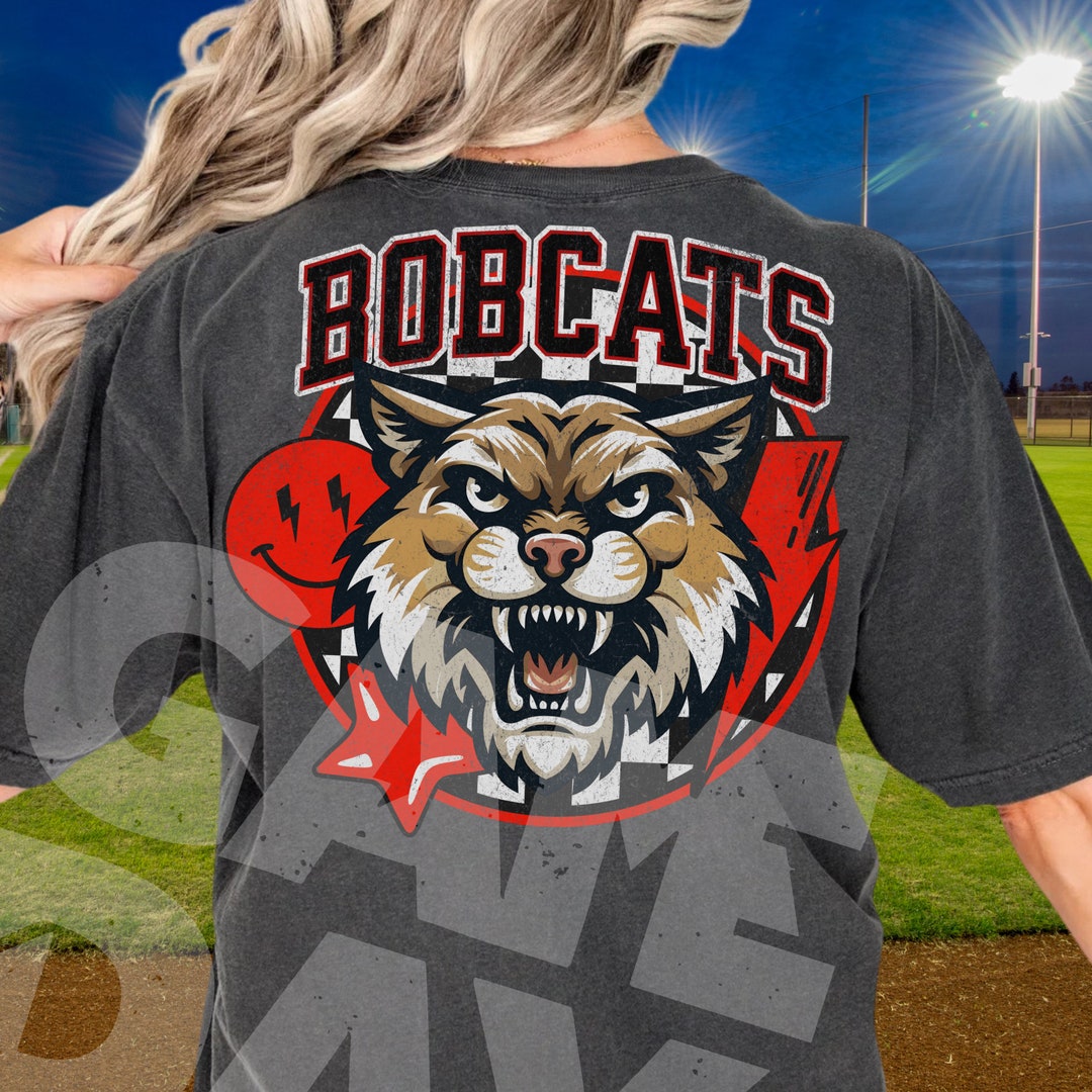 Red Bobcats Mascot Sublimation Design L Bobcats Spirit PNG | Bobcats ...