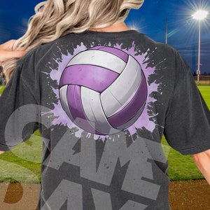 Pink Volleyball Watercolor Grunge Sublimation Png Pink Volleyball Team ...