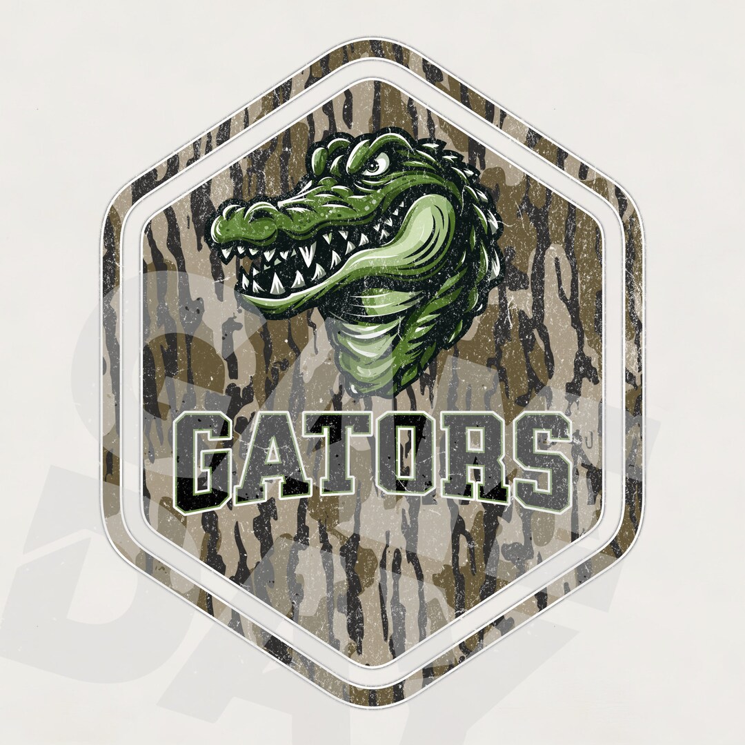 Gators Camo Patch Team Logo PNG Gator Spirit PNG Alligators T-shirt ...