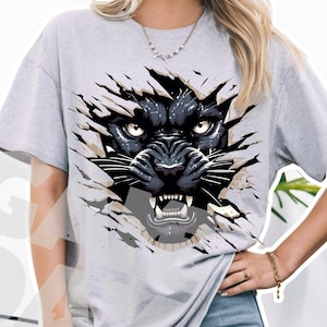 Angry Panther Ripping Claws PNG: Mascot Shirt Design (digital Download ...