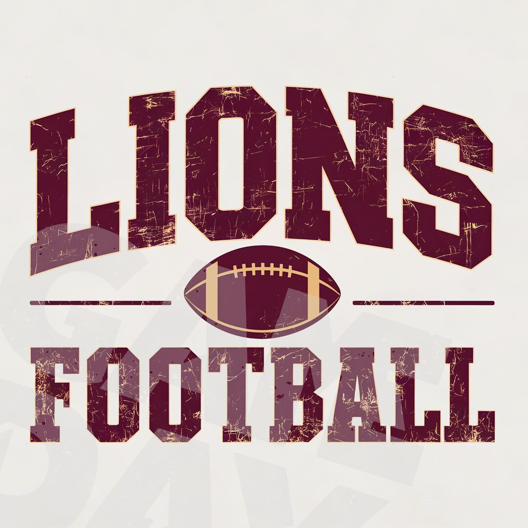 Lions Football Png Lions Spirit PNG Lions Mascot Png L Lions Shirt ...