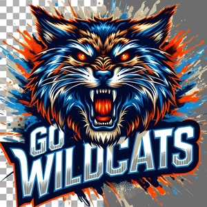 Go Wildcats PNG Wildcats Mascot Png Wildcats Football Sublimation ...