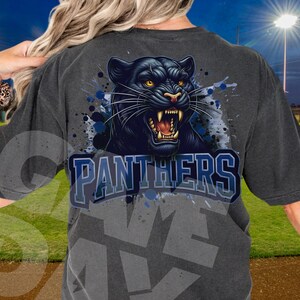 Blue Panther Mascot PNG: Sublimation Design (digital Download) - Etsy