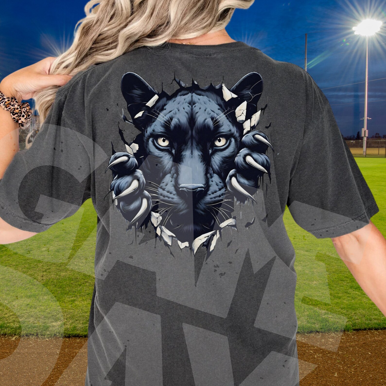 Panther Breakthrough PNG: Mascot Scratch Design (instant Download) - Etsy