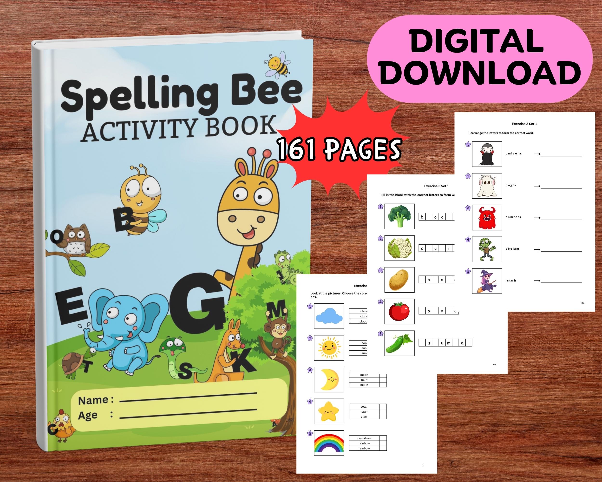 Spelling Bee Exercise Book: Vocabulary Learning for Kids (digital ...