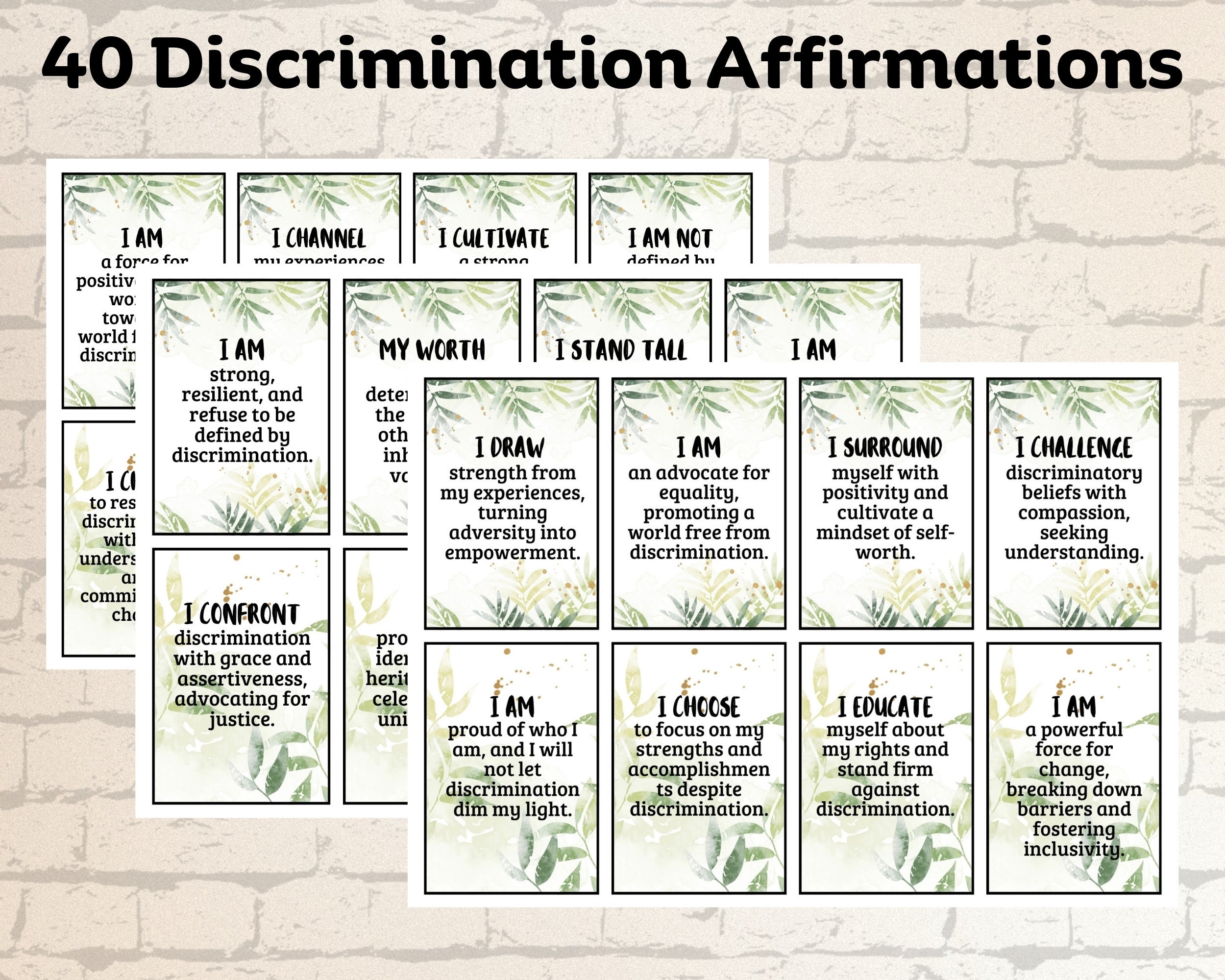40 Positive Affirmations for Overcoming Discrimination Embrace Equality ...