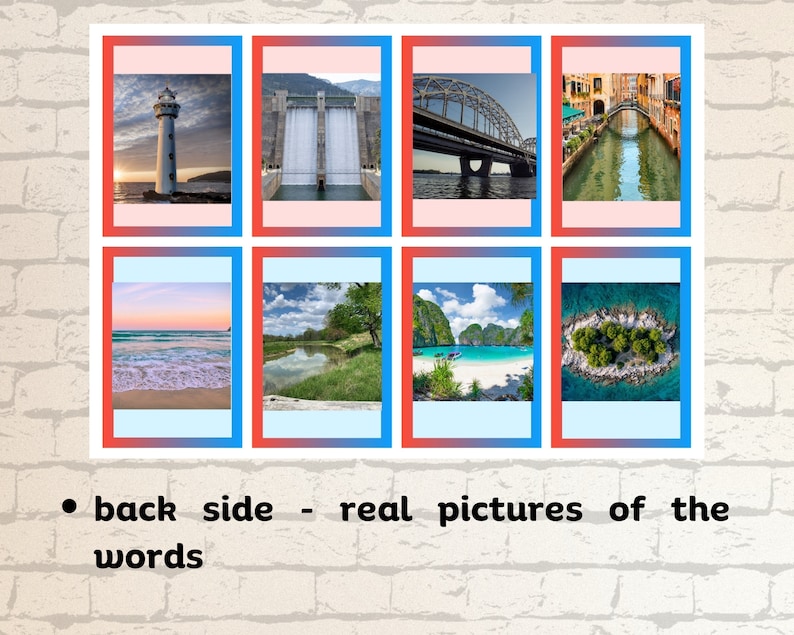 64 Nature Vocabulary Flashcard Learning Environment Printable ...