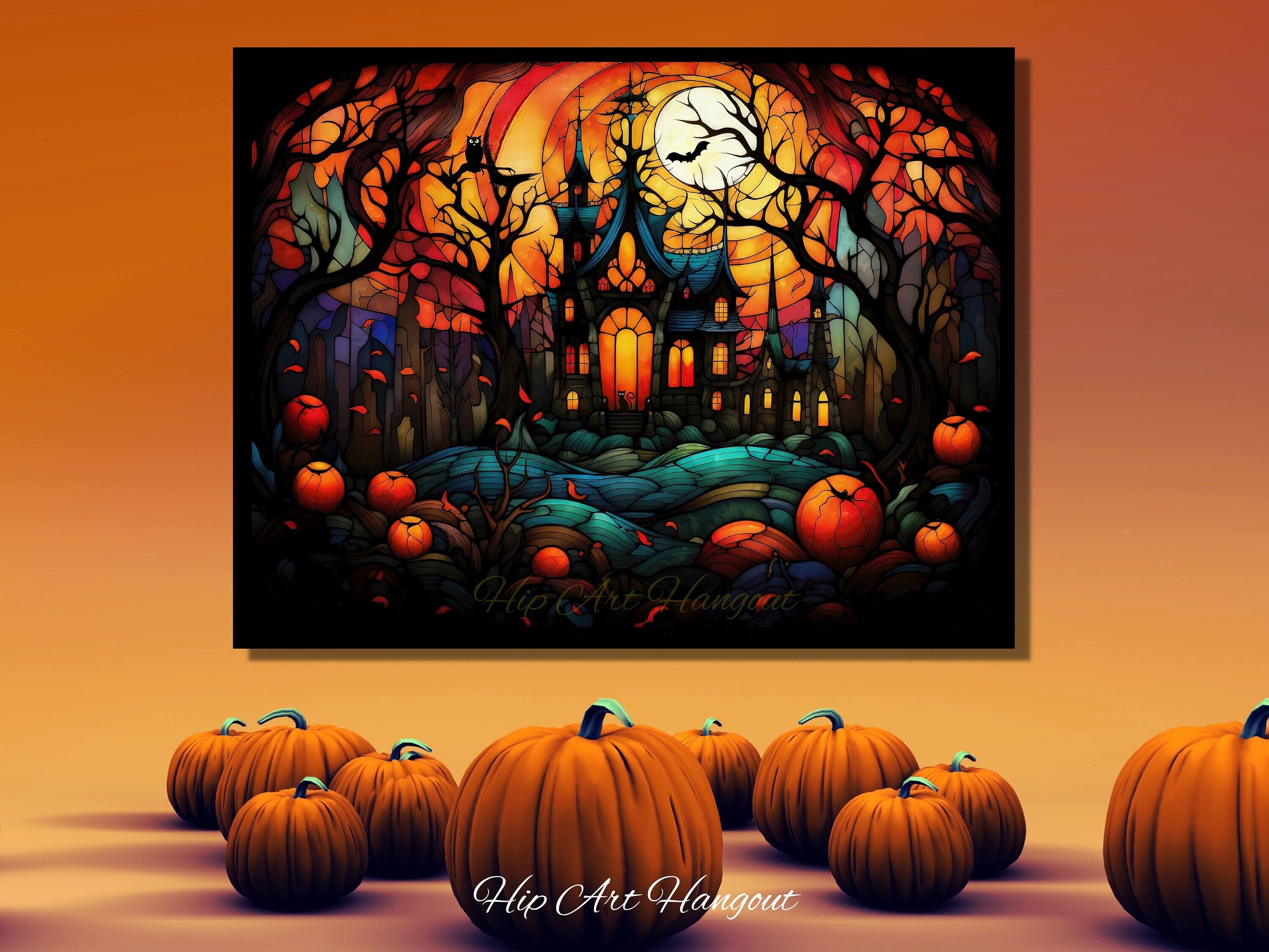 Spooky Pumpkin Patch Art