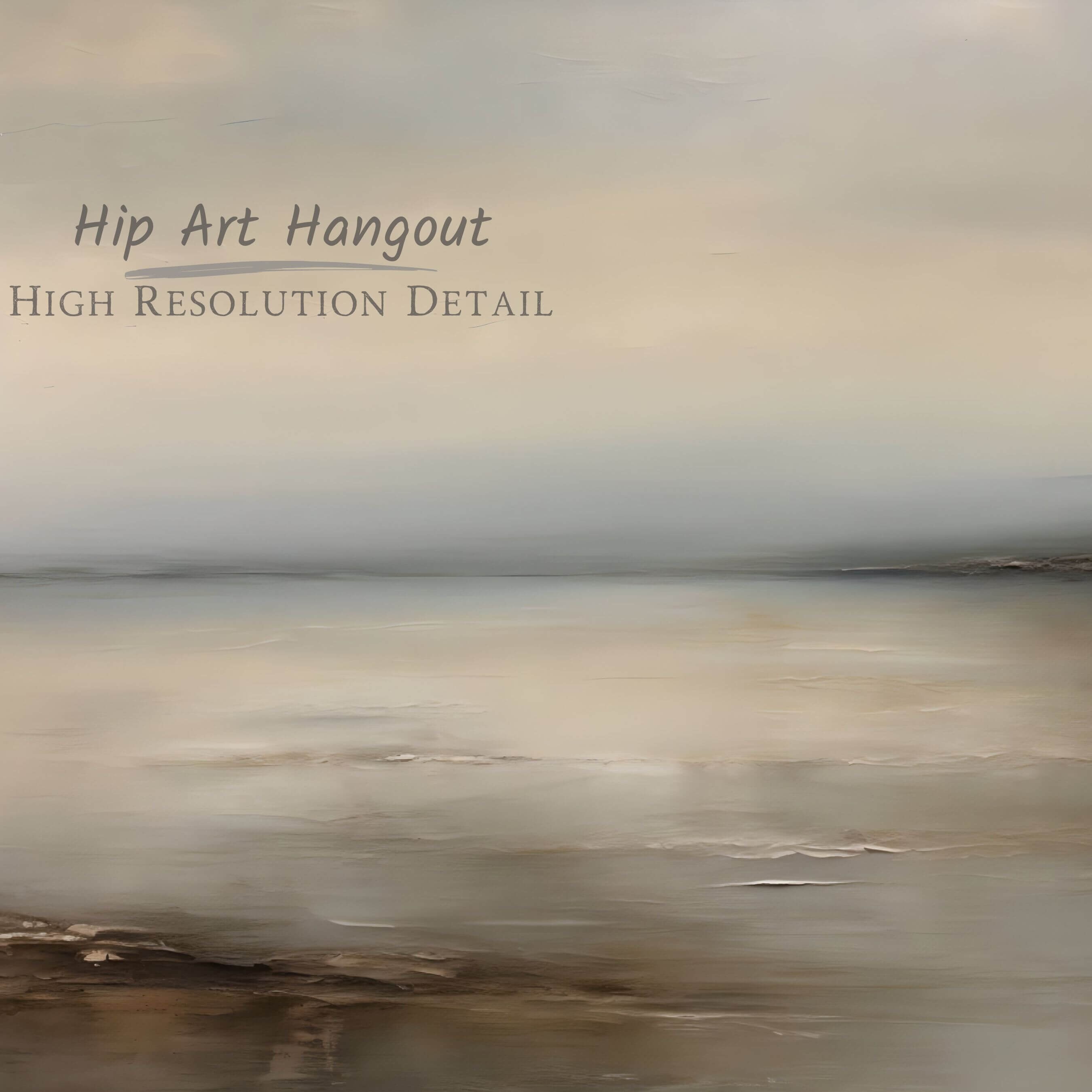 Abstract Lake Art for Coastal Farmhouse Decor Minimalist Calm Lake ...