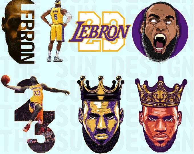 Lebron James Face SVG DXF PNG Pdf Jpg Files Lebron James Vector File ...