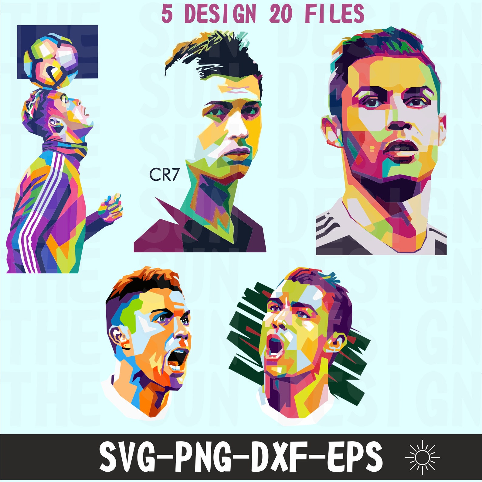 Ronaldo, Cr7, Ronaldo Sticker, Cr7 Sticker, Cr7 Design, Cr7 Digital ...