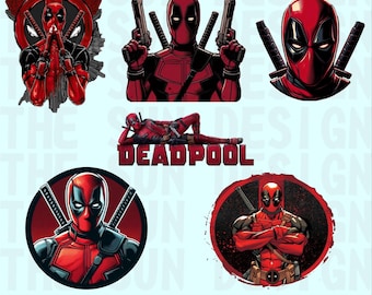 Deadpool Chibi Svg - Etsy UK
