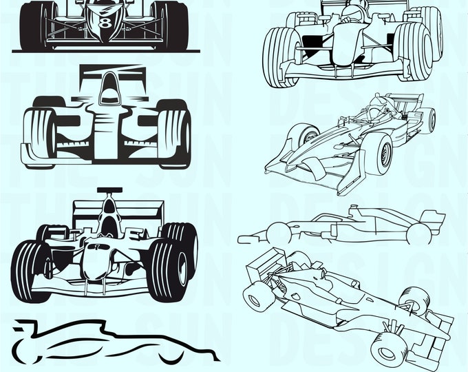 Formularace Car Svg, Formula Car Bundle, Track Cars Svg, F1svg , Super ...