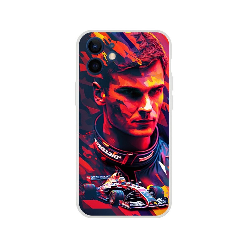 Max Verstappen Formula 1 Design Art Flexi iPhone Case for 14 13 12 11 X ...
