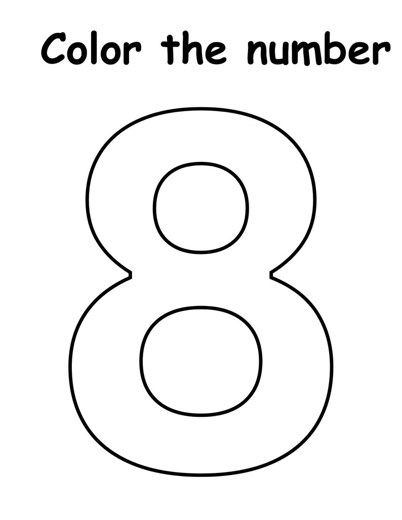 Number Fun With Coloring Pages Instant Download - Etsy