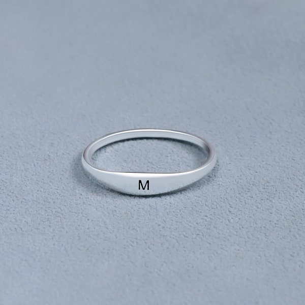 Letter Ring - Etsy