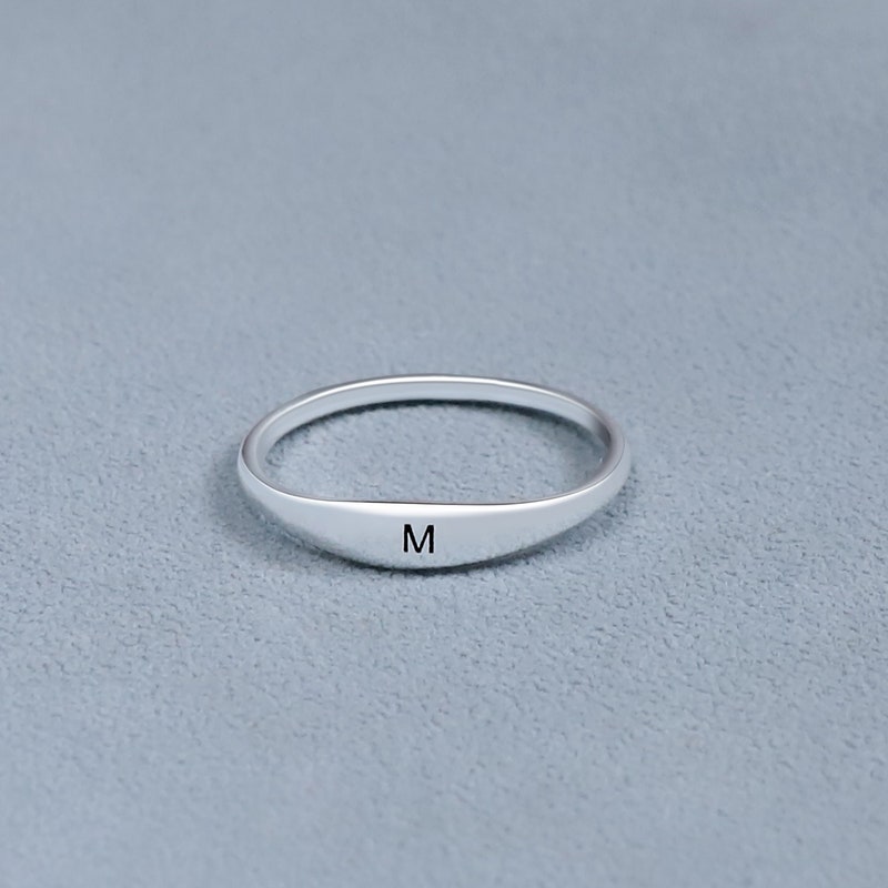 Letter Ring - Etsy