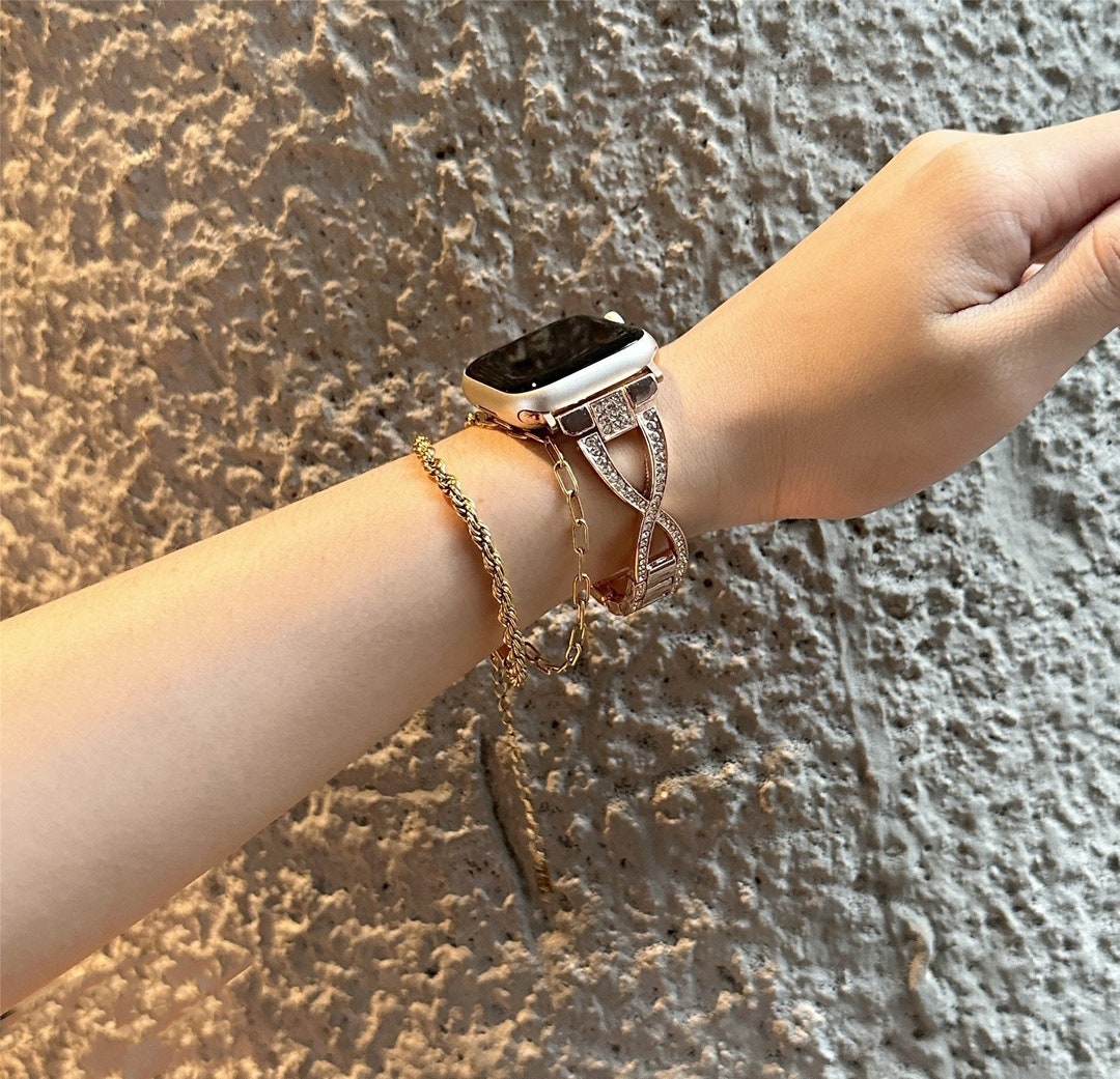 Bijoux Apple Watch Band avec diamants, bracelet de montre pour elle ...